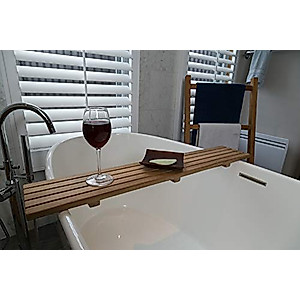 ARB Teak and Specialties Teak Seat 34.5" (88 cm) 5 slats Tub Caddy Fiji, Brown