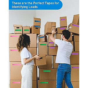 XEHAHOSH 4 Rolls Colored Duct Tape, Multi Use Water Pipe Tape, Waterproof Duct Tape, Multifunctional Tape for Handicrafts and Art, Make Use of No Residue, Easy to Tear by Hand, Great for Packaging.