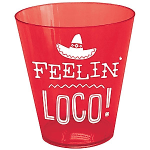 Fiesta Shot Plastic Glasses - 2 Oz. | Pack of 40