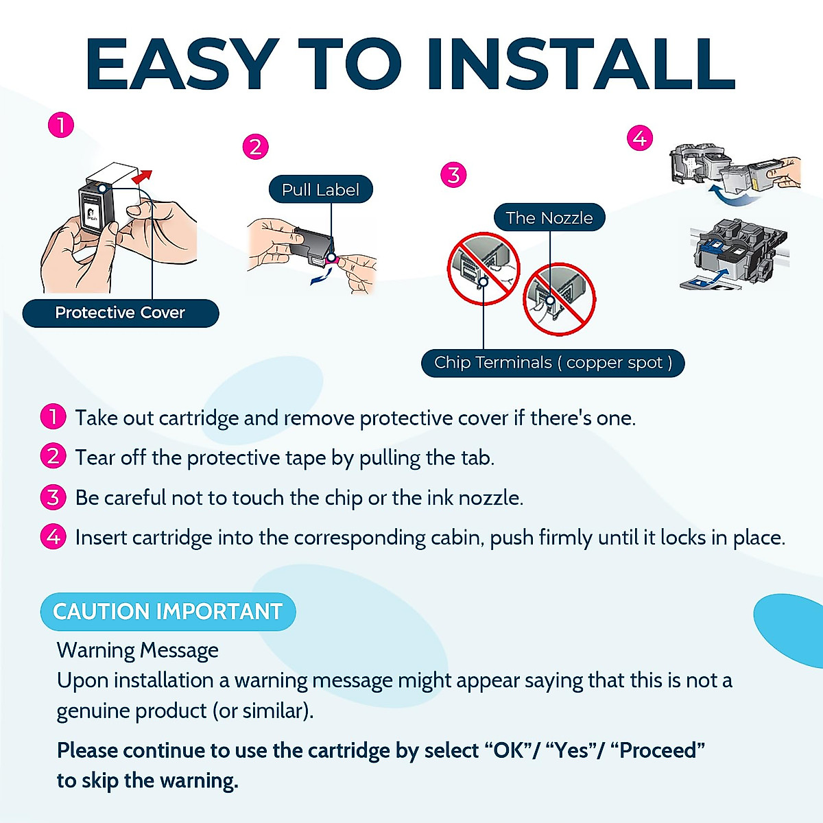 Penguin Remanufactured Printer Ink Cartridge Replacement for Canon Pg-245XL Cl-246XL PG-243 CL-244 245 246 XL Used for PIXMA MG3022 MG2924 TS3322 MG2920 TR4520 MX492 MG2520(1 Black,1 Color) Combo Pack