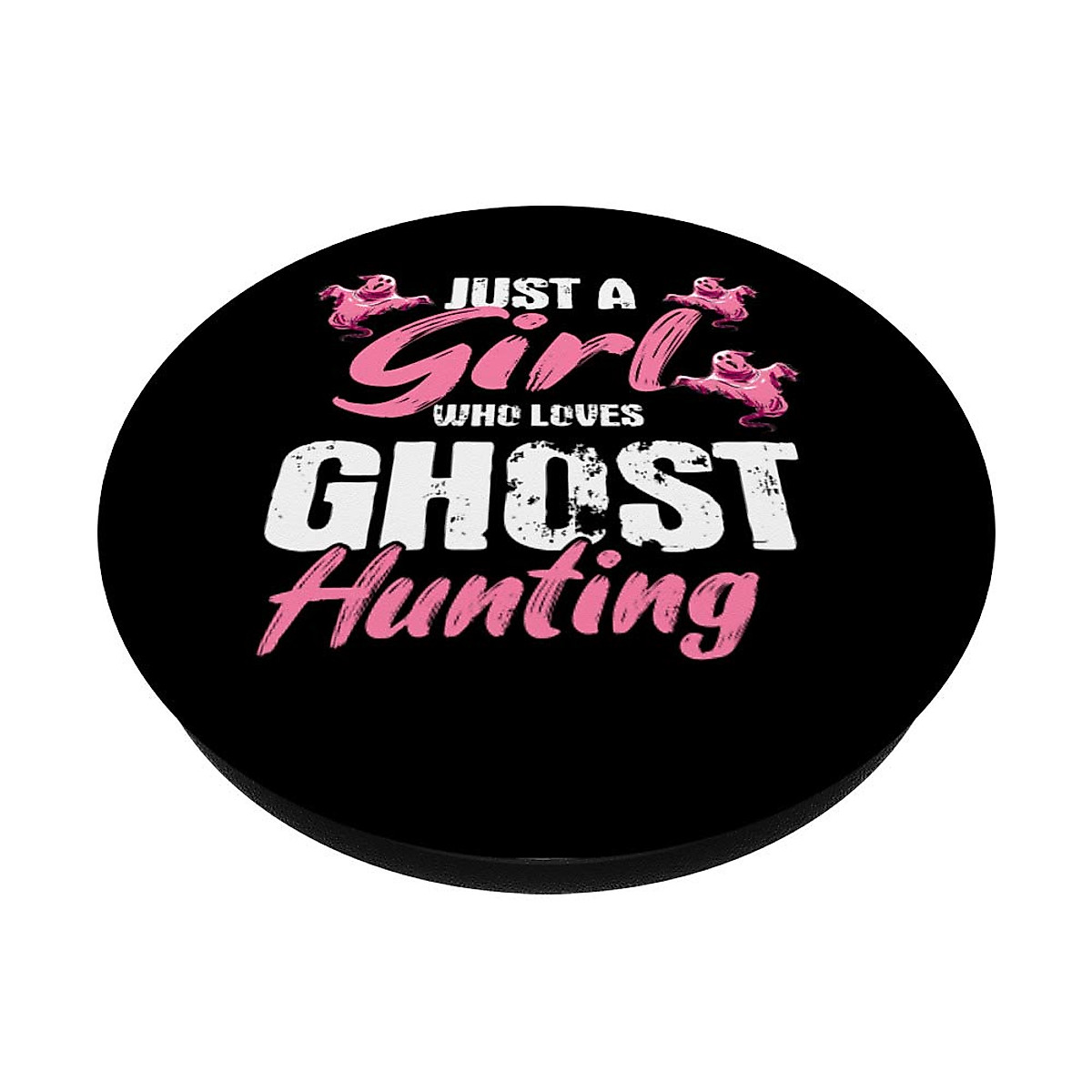 Just A Girl Who Loves Ghost Hunting Gift Ghost Hunting PopSockets Grip and Stand for Phones and Tablets