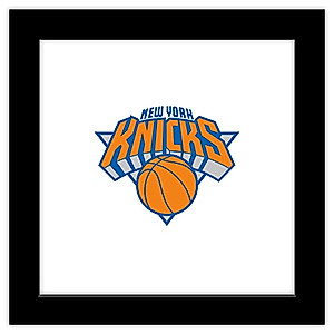 Trends International Gallery Pops NBA New York Knicks - Primary Logo Wall Art, Black Framed Version, 12'' x 12''