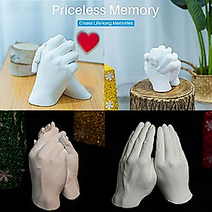 Hand Casting Kit Couples & Molding Kits for Adults, Wedding, Friends, Keepsake Hand Mold Kit Couples for Anniversary and Holiday Activities by Godora