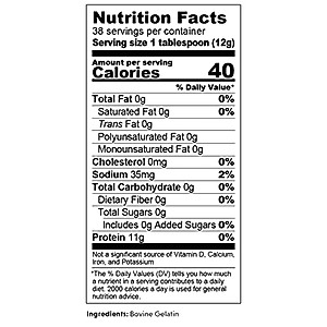 Great Lakes Wellness Culinary Beef Gelatin Powder - Unflavored - Grass-Fed, Kosher, KETO, Paleo Friendly, Gluten-Free, Non-GMO - 16 oz Canister