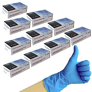 FINITEX Nitrile Disposable Medical Exam Gloves Blue 2000 PCS (Small)