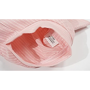 Baby Boys Girls 3 Pack High Waisted Bloomer Cotton Stripe Pure Bummies Shorts (3-6 Months, Pink/White/Yellow)