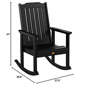 Highwood AD-RKCH1-BKE Lehigh Rocking Chair, Black