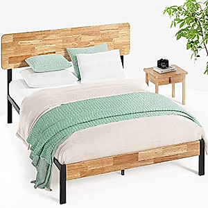 ZINUS Olivia Metal Platform Bed Frame / No Box Spring Needed / Wood Slat Support / Easy Assembly, Queen