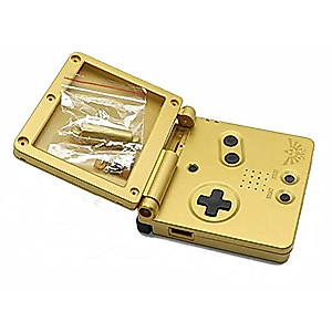 Housing Shell Screen Lens Limited Edition for Gameboy Advance SP GBA SP + Screen Lens (Gold) Replacement