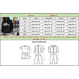 Mens Letter Graphic Hoodies Drawstring Pocket Pullover Sweatshirt Mens Hoodies Pullover Black
