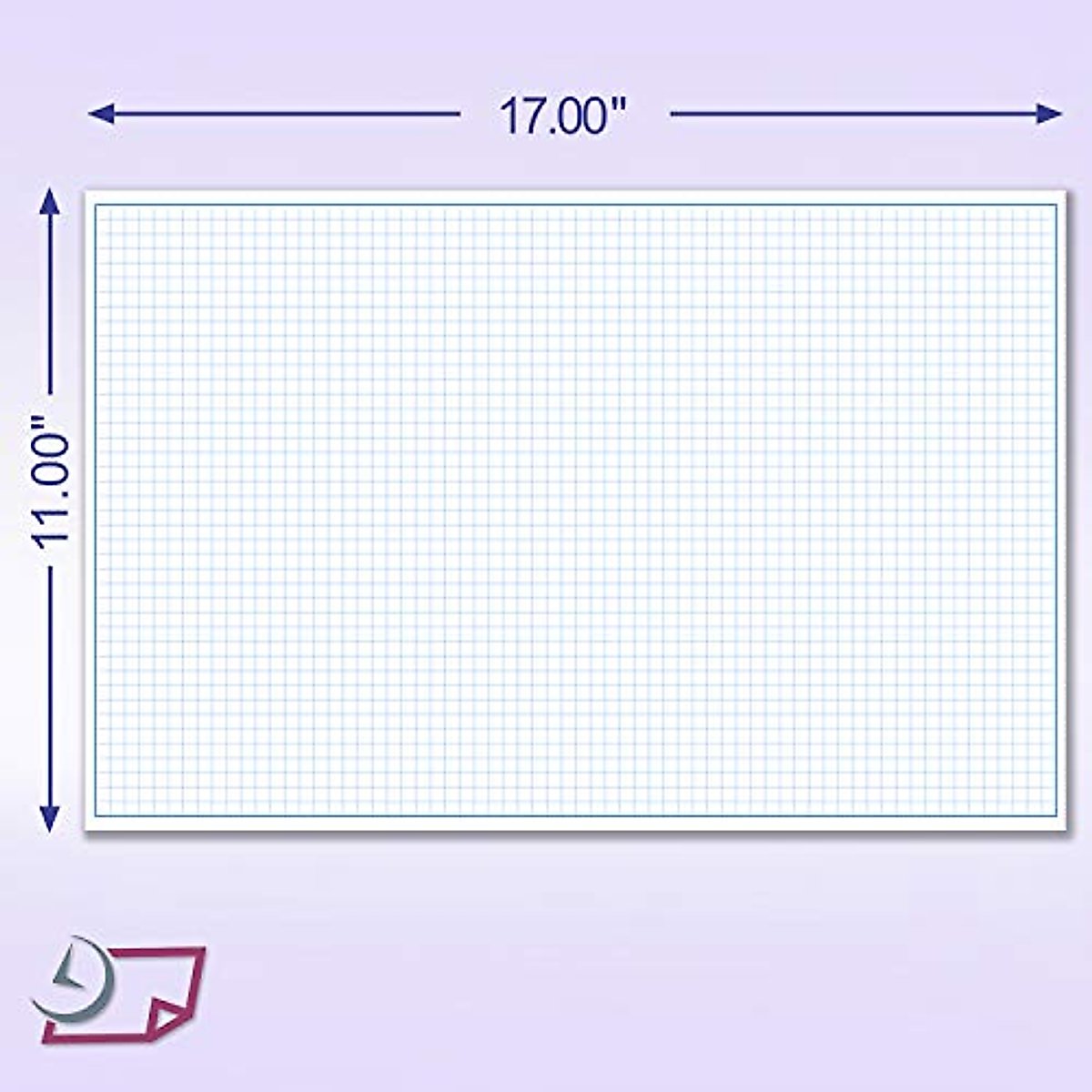 Next Day Labels 11x17 / Blueprint and Graph Paper (1 Pad, 50 Sheets Per Pad)
