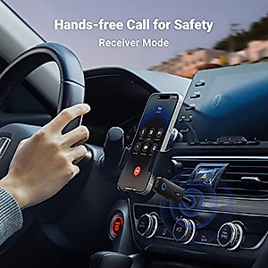 UGREEN Bluetooth 5.0 Transmitter and Receiver 2 in 1 Wireless 3.5mm Bluetooth Adapter, Dual Devices Simultaneously, Aux Bluetooth Audio Car Adapter Compatible with TV Car Home Stereo System Headphones