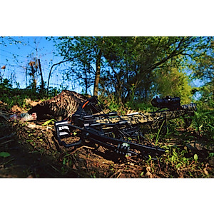Rocky Mountain RM-415 Crossbow Kit with Crossbolts, 100 Grain Field Points, 4 x 32 Scope, Quiver, Rope Cocker and Rail Lubricant – Ready-to-Hunt