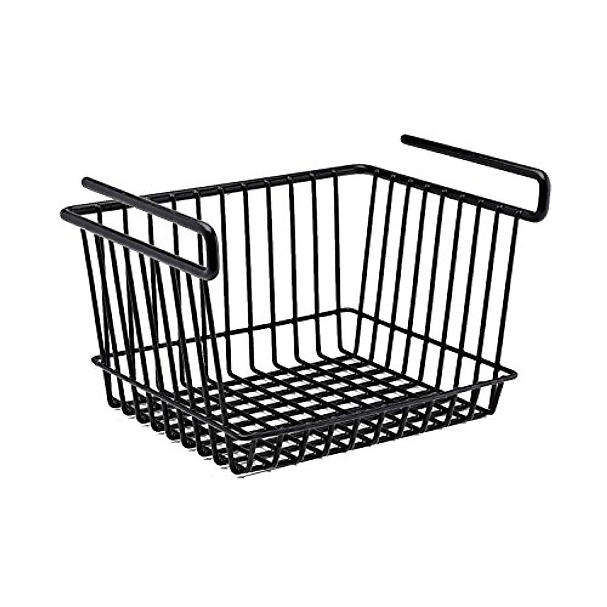 SnapSafe Hanging Shelf Large Basket, 76011 - Coated Wire Basket Maximizes Storage for Documents, Gun Accessories, & Ammo - Easy Access Under Shelf Storage for Gun Safes - Holds Up to 40 Pounds