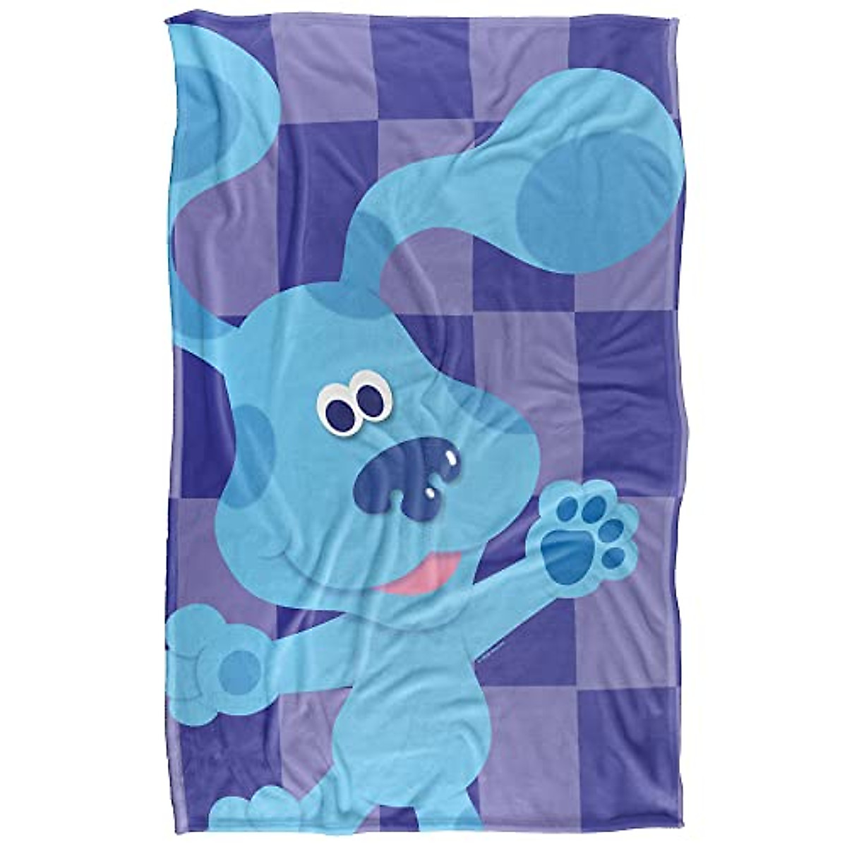 Blues Clues Blanket, 36"x58" Blue's Clues Large Blue Silky Touch Super Soft Throw Blanket