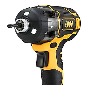 MOTORHEAD 20V ULTRA Cordless Impact Driver Kit, Lithium-Ion, ¼” All-Metal Hex Chuck, Tri-Beam LED, Variable Speed Trigger, 2Ah Battery & Quick Charger, Bag, 16 Accessory Bits, 3 Nut Drivers, USA-Based