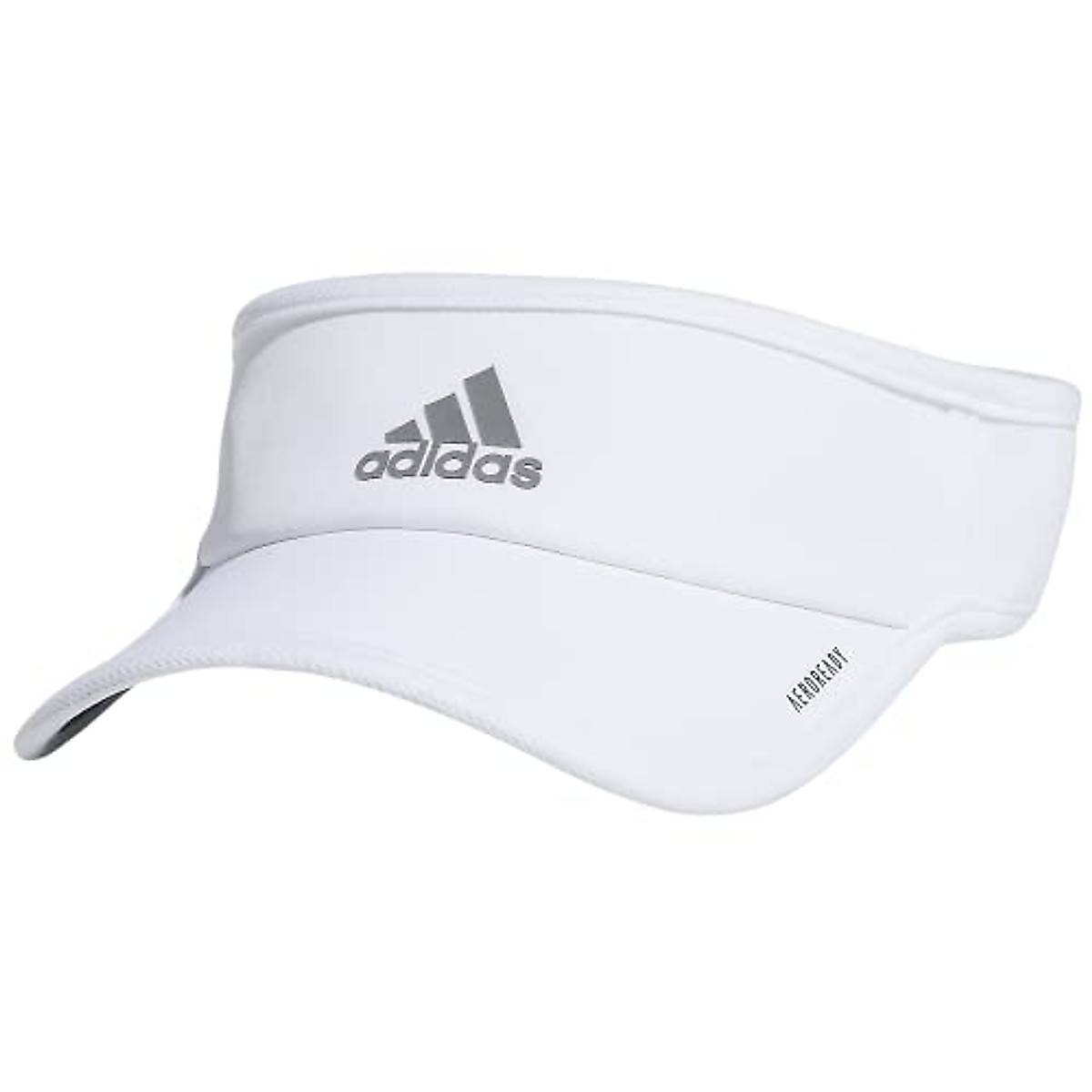 adidas Women's Superlite Performance Visor, White/Silver Reflective, One Size