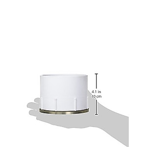 Zurn CO2450-PV3, Adjustable Floor Cleanout, 3 Inch PVC Hub Connection , Brass , 3" Pipe