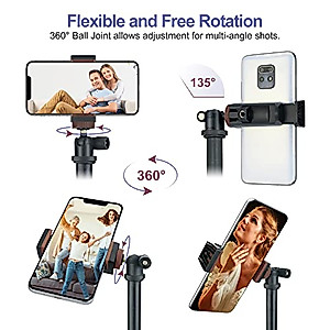 Selfie Stick & Tripod LINCO, Integrated, Portable All-in-One Professional, Heavy Duty, Lightweight, Bluetooth Remote for Apple & Android Devices, Separable Tripod Feet, Extends to 52", Black