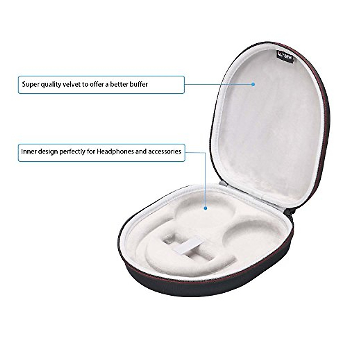 LTGEM EVA Hard Case for Bang & Olufsen Beoplay HX/H95/H9/H9i/H4/H8 Wireless Headphones - Travel Protective Carrying Storage Bag