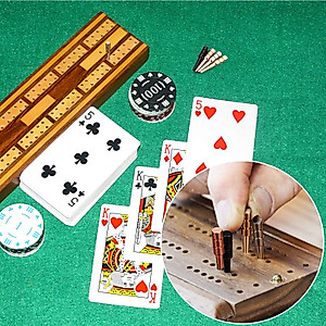 Mudder 20 Pieces Metal Cribbage Pegs Cribbage Board Pegs Fit 1/8 Holes for Cribbage Traditional Board Party Favors in 4 Colors