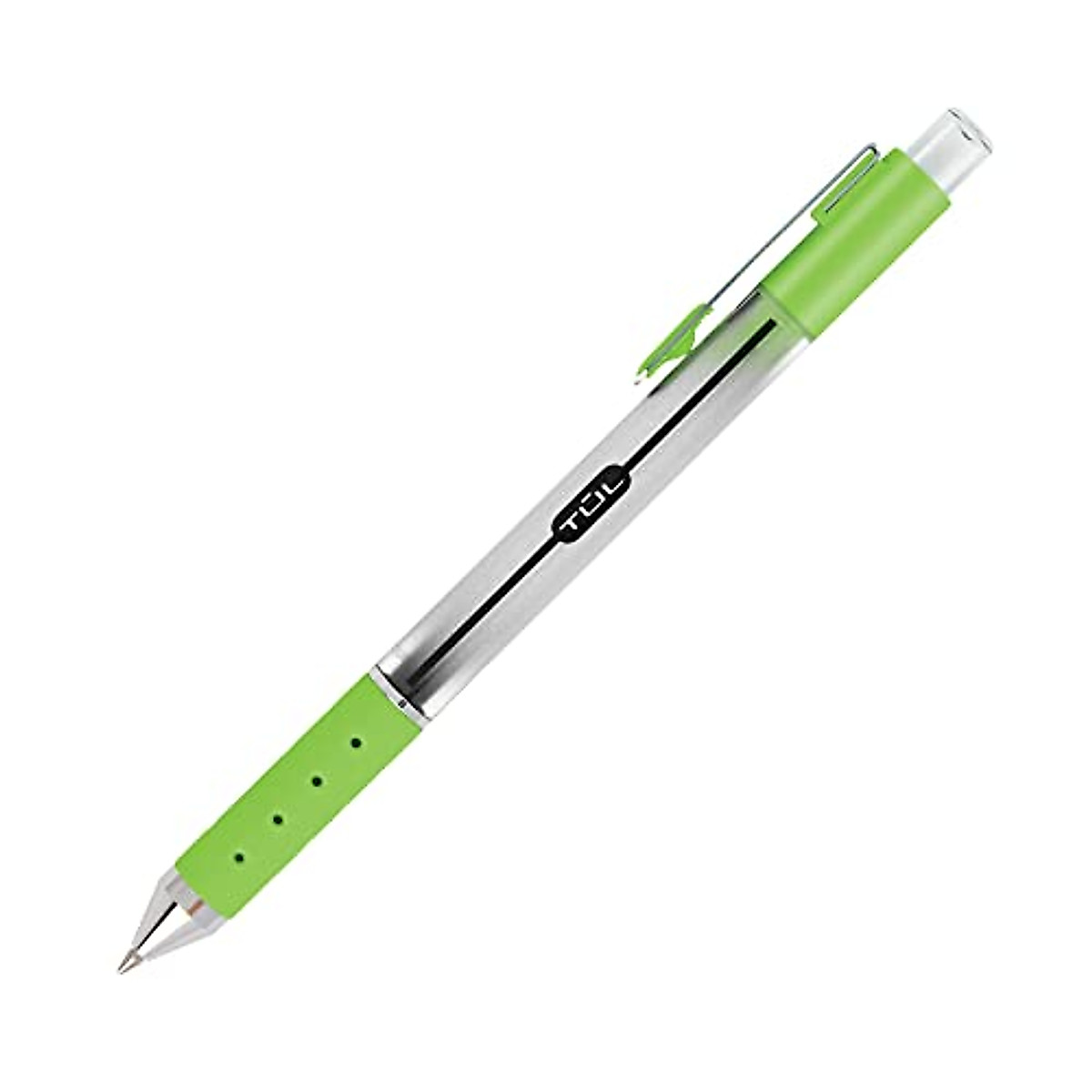 TUL Retractable Gel Pens, Bullet Point, 0.5 mm, Gray Barrel, Assorted Bright Ink Colors, Pack Of 8