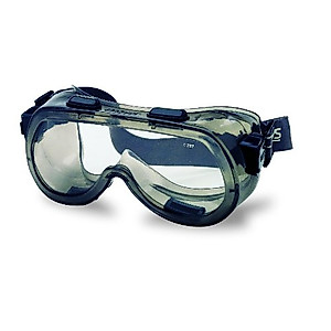 MCR Safety 2410 Verdict Polyvinyl Chloride Strap Safety Goggle with Smoke Frame and Clear Anti-Fog Lens, 1-Pair