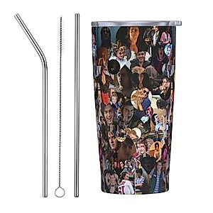 OAEWRE Joe Actors Keery Stainless Steel Mug Insulated Tumbler Coffee Mugs with Lids and Straw Double Wall Vacuum Cup 20oz