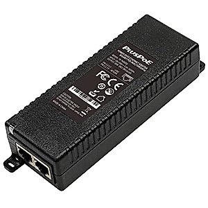 PLUSPOE Gigabit Ultra PoE+ Injector Adapter 60W Power Over Ethernet w/Full Duplex 1000Mbps Speeds, Supports IEEE 802.3af / 802.at/Ultra PoE Devices, Plug & Play