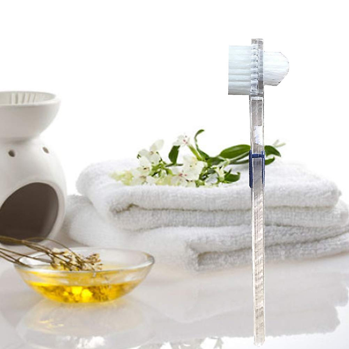 Brush Transparent Brush False Cleaning Brush Double-Sided Toothbrush Teeth Cleaning Tool