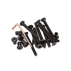 binifiMux 10-Pack M6x55mm Black Socket Cap Screws Barrel Nuts Kit