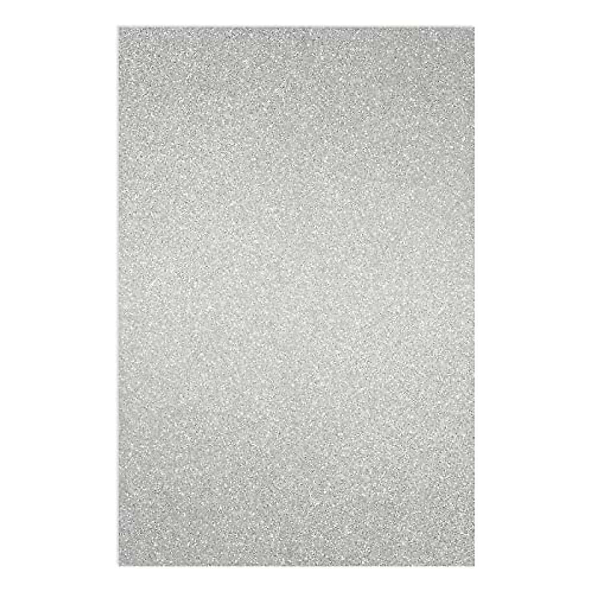 24 Sheets Silver Glitter Cardstock Paper for Scrapbooking, Arts, DIY Sparkle Crafts, 250gsm, Double-Sided (8 x 12 In)