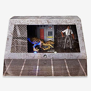 Jurassic Park Final Scene Ray Arnold and Velociraptor Action Figure Set