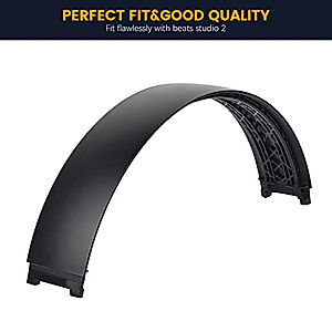 Studio 2 Headband OEM Quality B0501 Replacement Parts Accessories Compatible with Beats by Dre Studio 2 Wireless/Wired (Model B0500/B0501) Headphones (Matte Black)