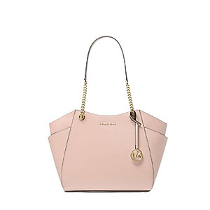 Michael Kors Women's Jet Set Travel Saffiano Leather Chain Shoulder Tote, Large (Soft Pink)