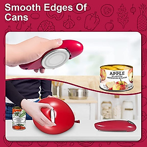 Electric Can Opener, Handheld One Touch Automatic Can Openers Fit Different Can Sizes and Shape with No Sharp Edges for Kitchen, Kitchen Gadgets for Senior with Arthritis