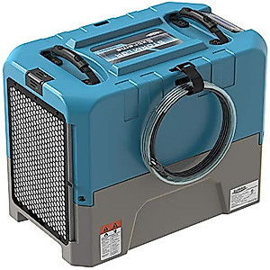 ALORAIR Commercial Dehumidifier with Pump, Up to 180 PPD (Saturation), 85 PPD at AHAM, Memory Starting, 5 Years Warranty, LGR Industrial Dehumidifier for Flood Repair, Crawlspace and Basement Drying, Blue
