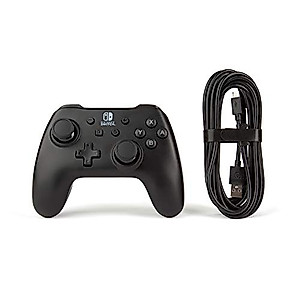 PowerA Nintendo Switch Wired Controller - Black, Detachable 10ft USB Cable, No Battery Required, Officially Licensed By Nintendo