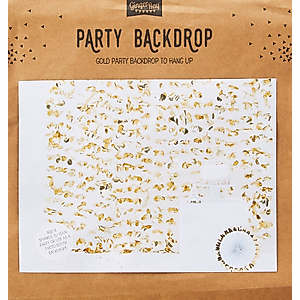 Ginger Ray Gold Foil Flower Party Hanging Backdrop Photobooth Wall Pick & Mix