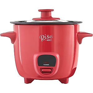 RISE BY DASH RRCM100GBRR04 RED Rice Cooker - Quantity 1