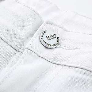 New Low Waisted Mini Shorts ,THENLIAN Women Washed Ripped Hole Short Jeans Denim Pants Shorts(XXL, White)