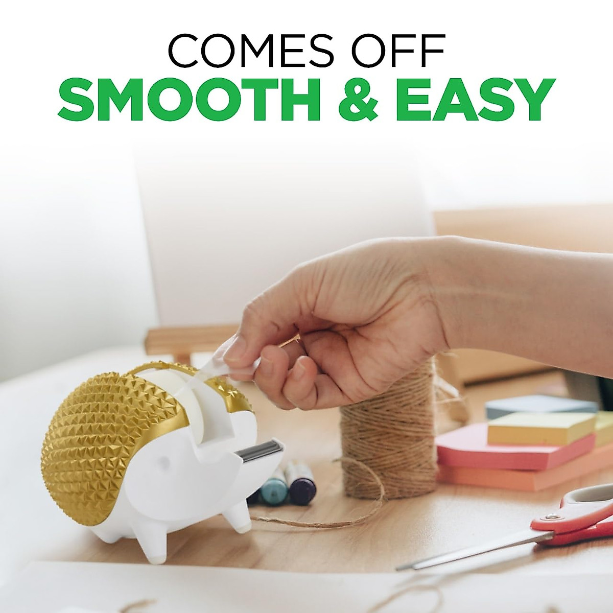 Scotch Brand Hedgehog Tape Dispenser, Great for Gift Wrapping, Includes 3/4 in x 350 in Tape Roll (C47-HEDGEHOG-G)