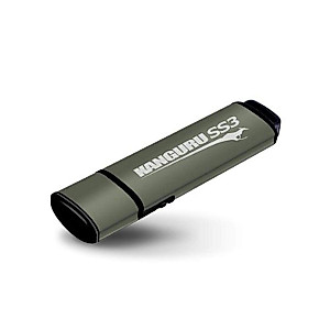 Kanguru SS3 – 128GB USB Flash Drive - Physical Write Protect Switch – SuperSpeed USB 3.0 - Portable