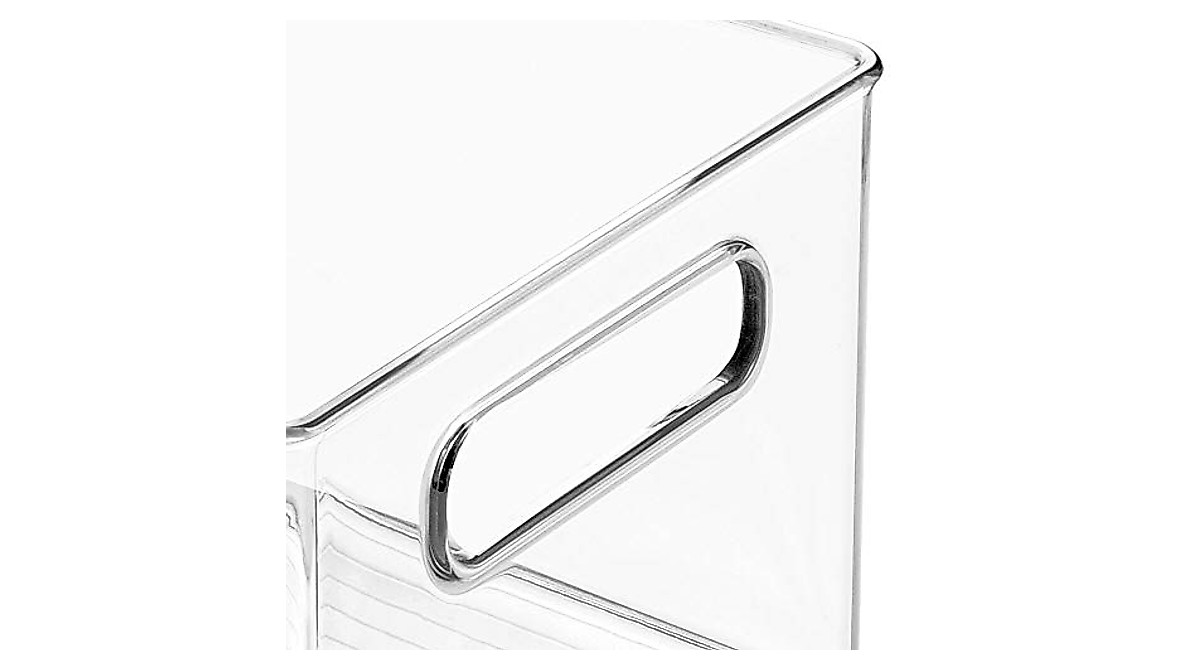 mDesign Clear Storage Organizer Bins for Gaming Supplies