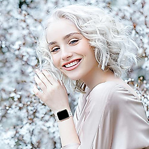 3 Pack Floral Engraved Bands Compatible with Apple Watch Band 40mm 41mm 38mm 42mm 44mm 45mm 49mm Women,Soft Silicone Cute Wildflowers Sport Laser Strap for iWatch Bands Series Ultra SE 8 6 5 4 3 2 1