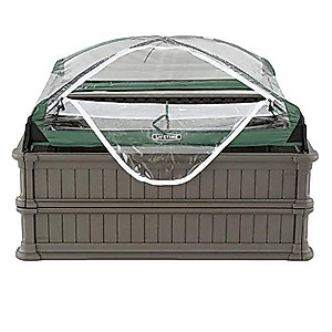 Lifetime 60053 Raised Garden Bed Kit, 2 Beds and 1 Early Start Vinyl Enclosure