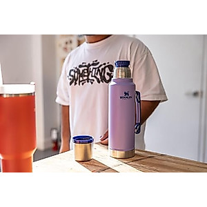 Stanley Classic Vacuum Insulated Wide Mouth Bottle - Lavender - BPA-Free 18/8 Stainless Steel Thermos for Cold & Hot Beverages - 1.5 QT, 10-11347-009