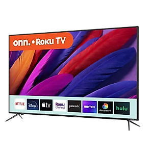 Onn 55-Inch Class 4K (2160P) Smart LED TV Compatible with Netflix, Disney+, Apple TV, HBO, Compatible with Alexa and Google Assistant - 100012586 (Renewed)