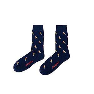 Parrot Bird Socks Mens Sock Animal | Parrot Socks for Him | Stocking Stuffer Birthday Gift for Guys (Red Parrot)