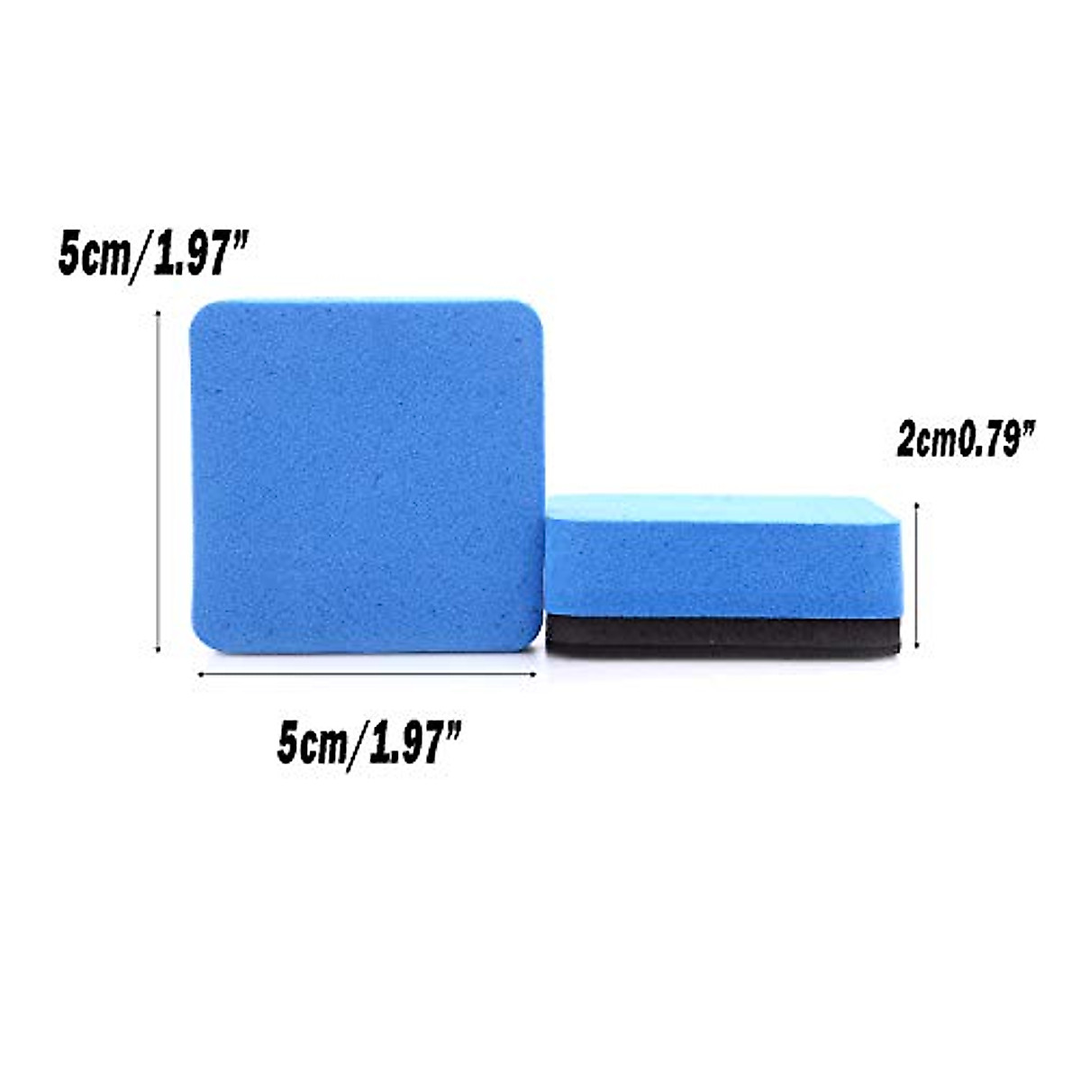 30 Pack Magnetic Whiteboard Eraser for School Classroom, Office, Home - Buytra Dry Erase Erasers Cleaner for Dry-Erase White Board, 1.97 x 1.97", Square Shape (Blue)